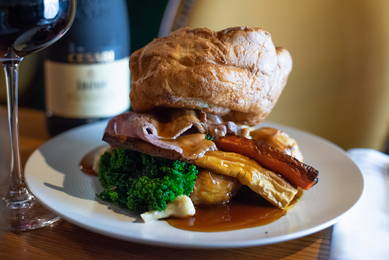 Food at The Red Lion Pub & Restaurant, Barnes